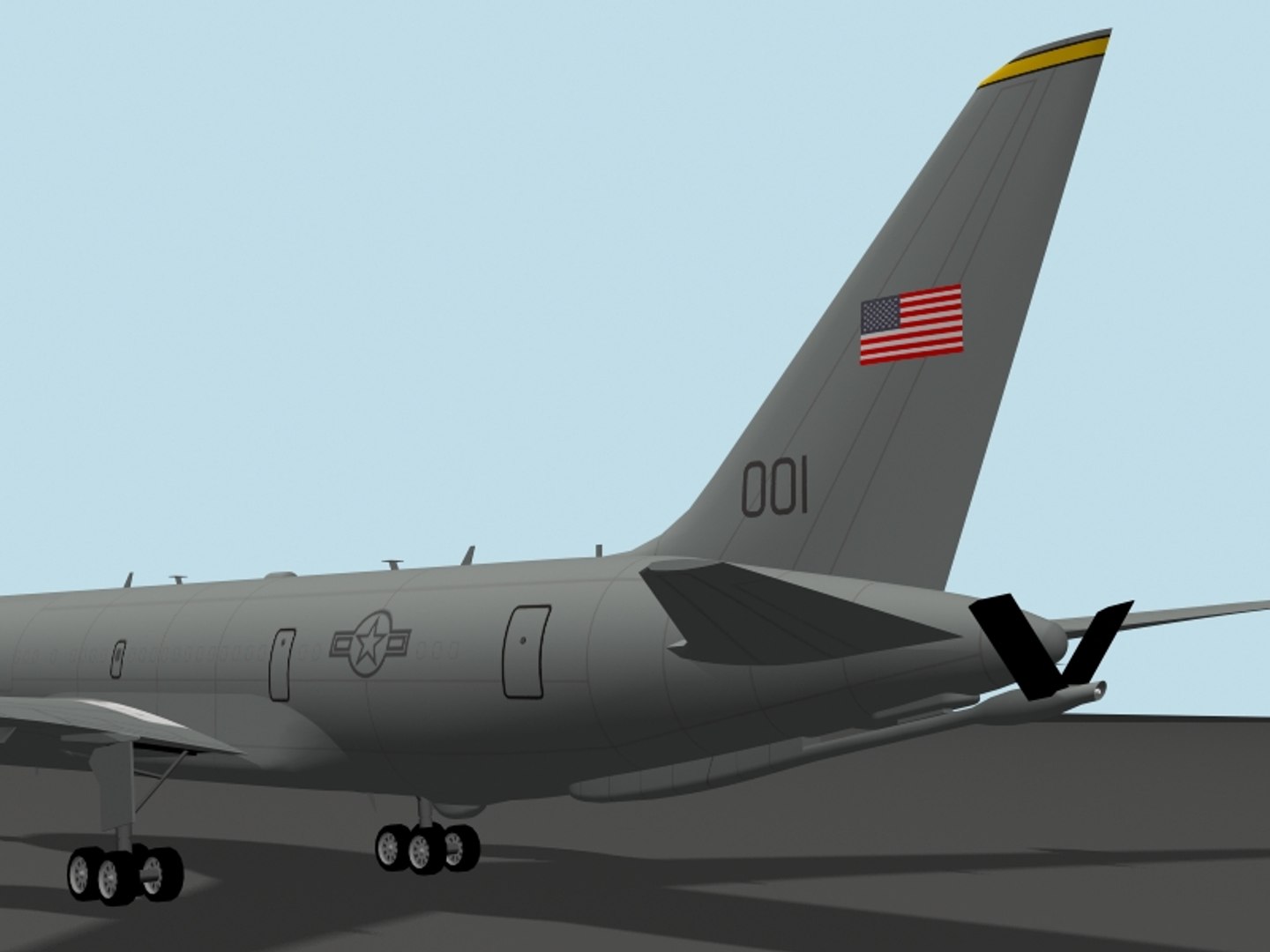 Kc-767 Transport Usaf 767 3d Max