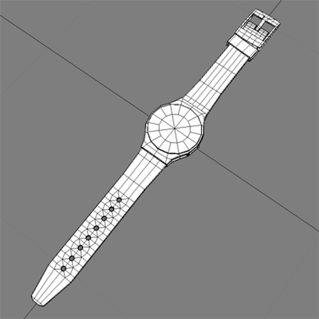 3d digital watch model