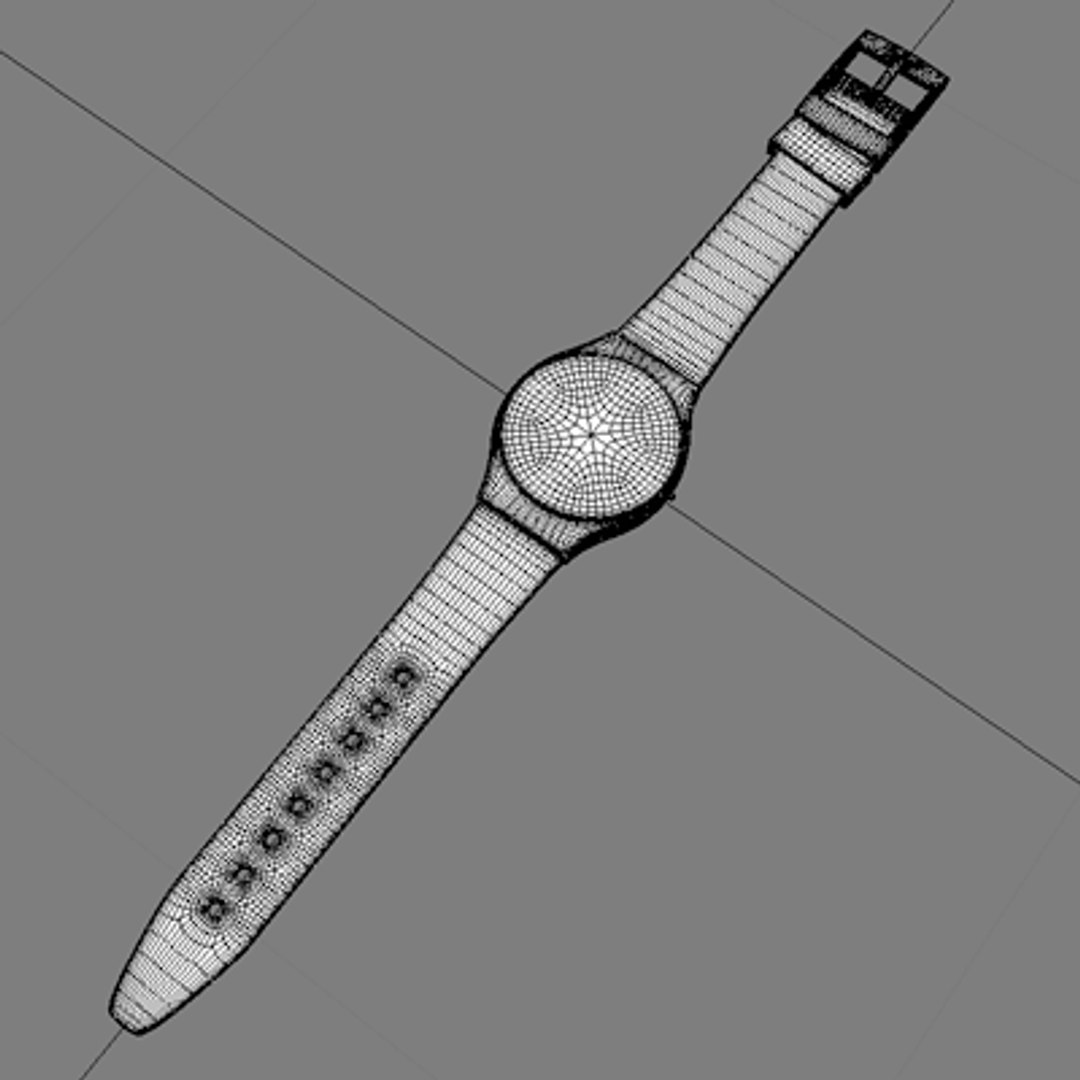 3d digital watch model