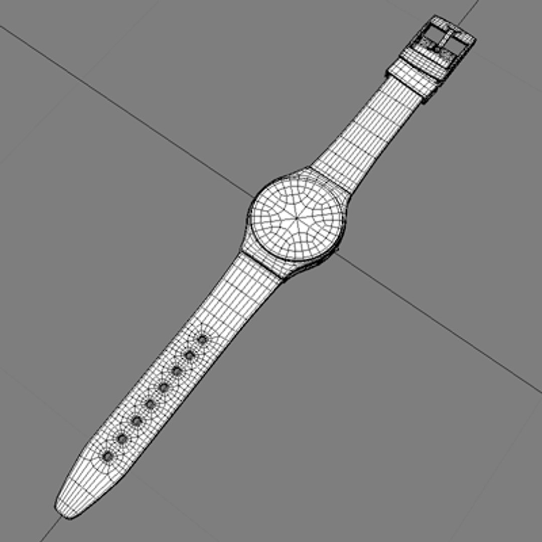 3d digital watch model