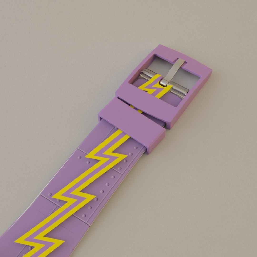 3d digital watch model