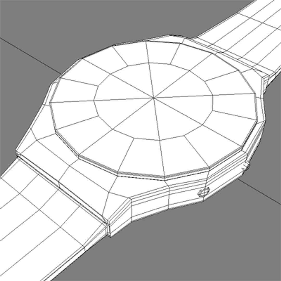 3d digital watch model