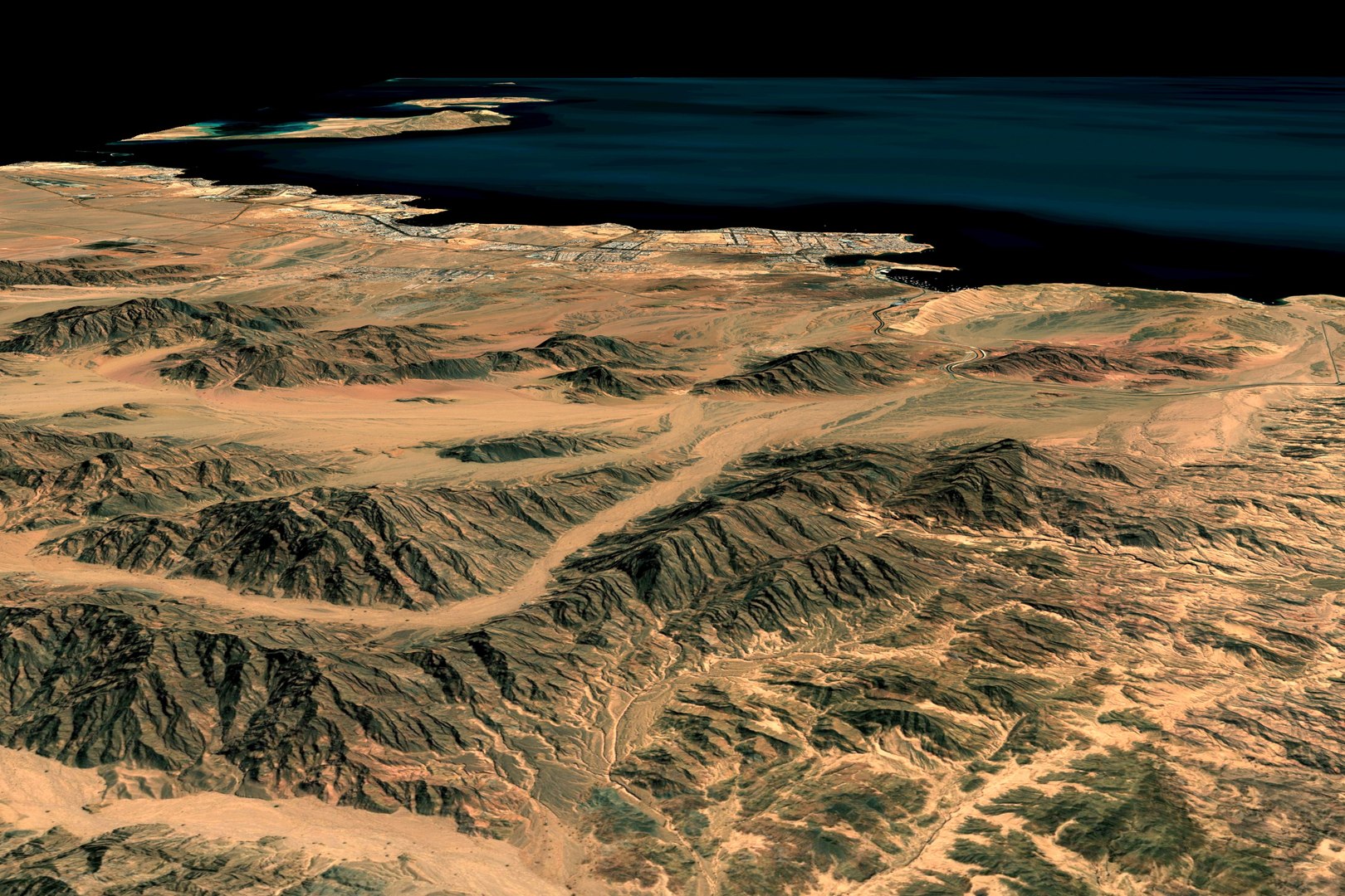 NEOM city n27 e34 topography Saudi Arabia model - TurboSquid 1791484