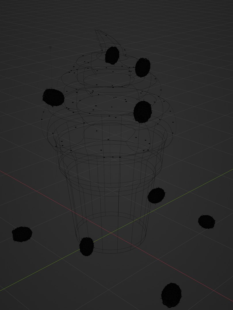 3D Raspberry Icecream Model - TurboSquid 1924861