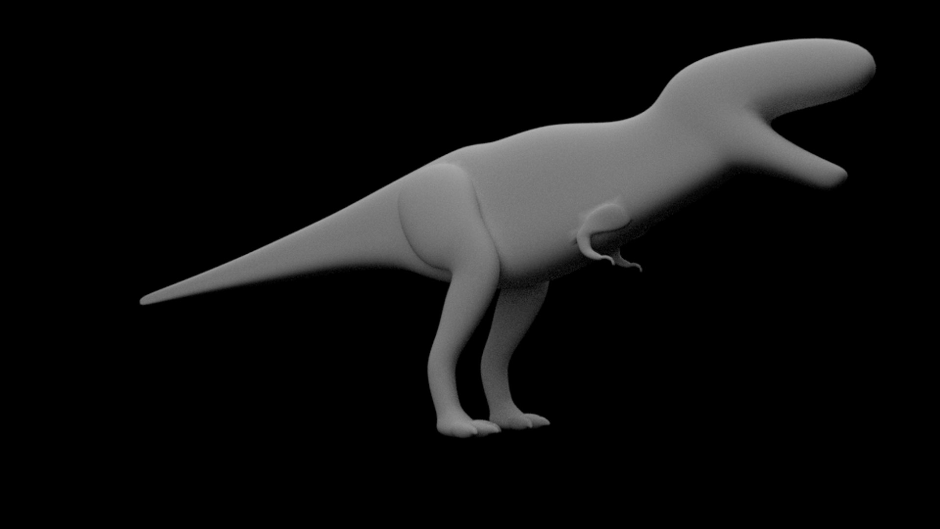 T-rex Base Mesh Dinosaur 3ds Free