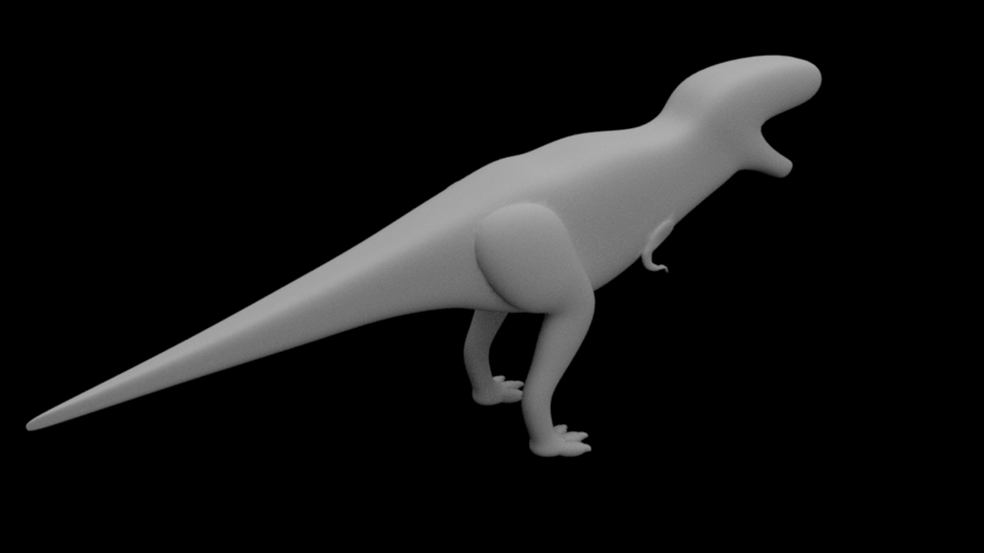 T-rex Base Mesh Dinosaur 3ds Free