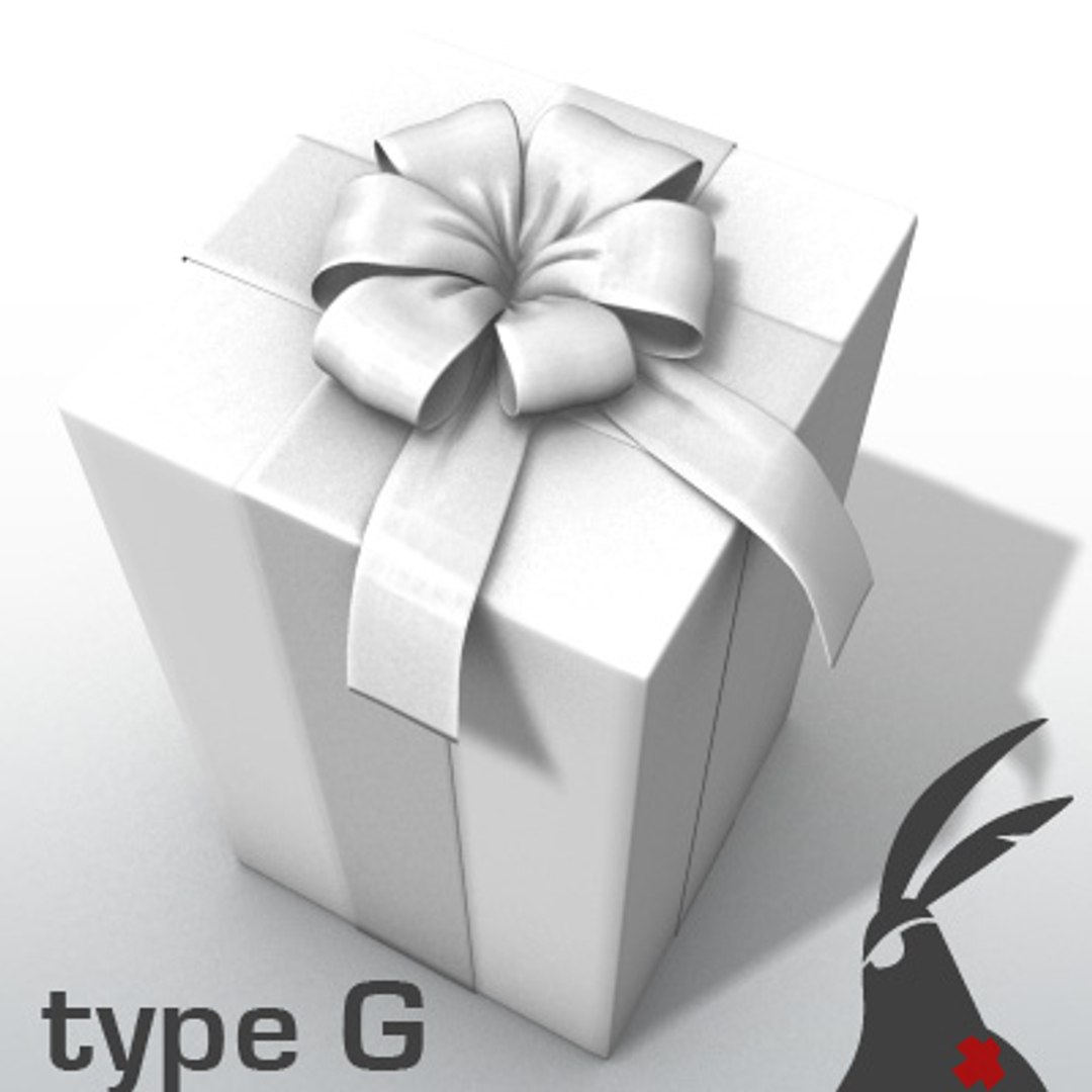 3d model gift box types