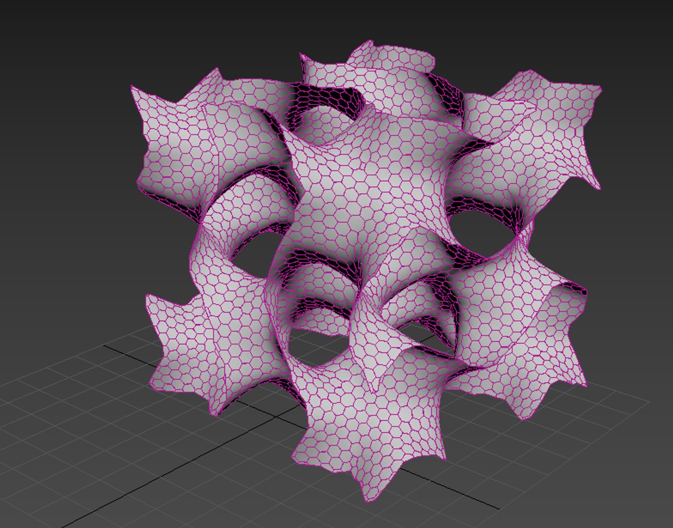 3D flexible graphene gyroid model - TurboSquid 1540063