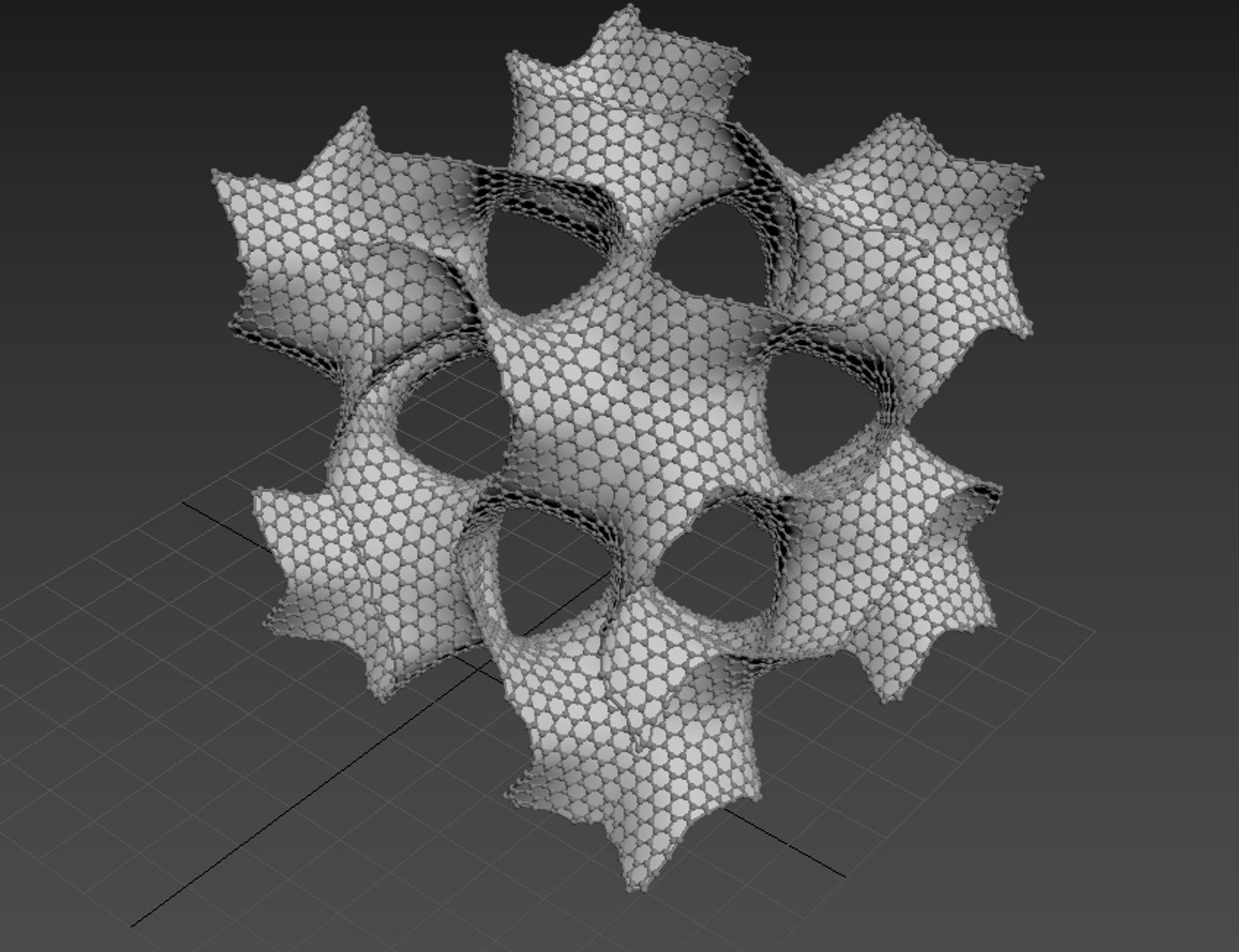 3D flexible graphene gyroid model - TurboSquid 1540063