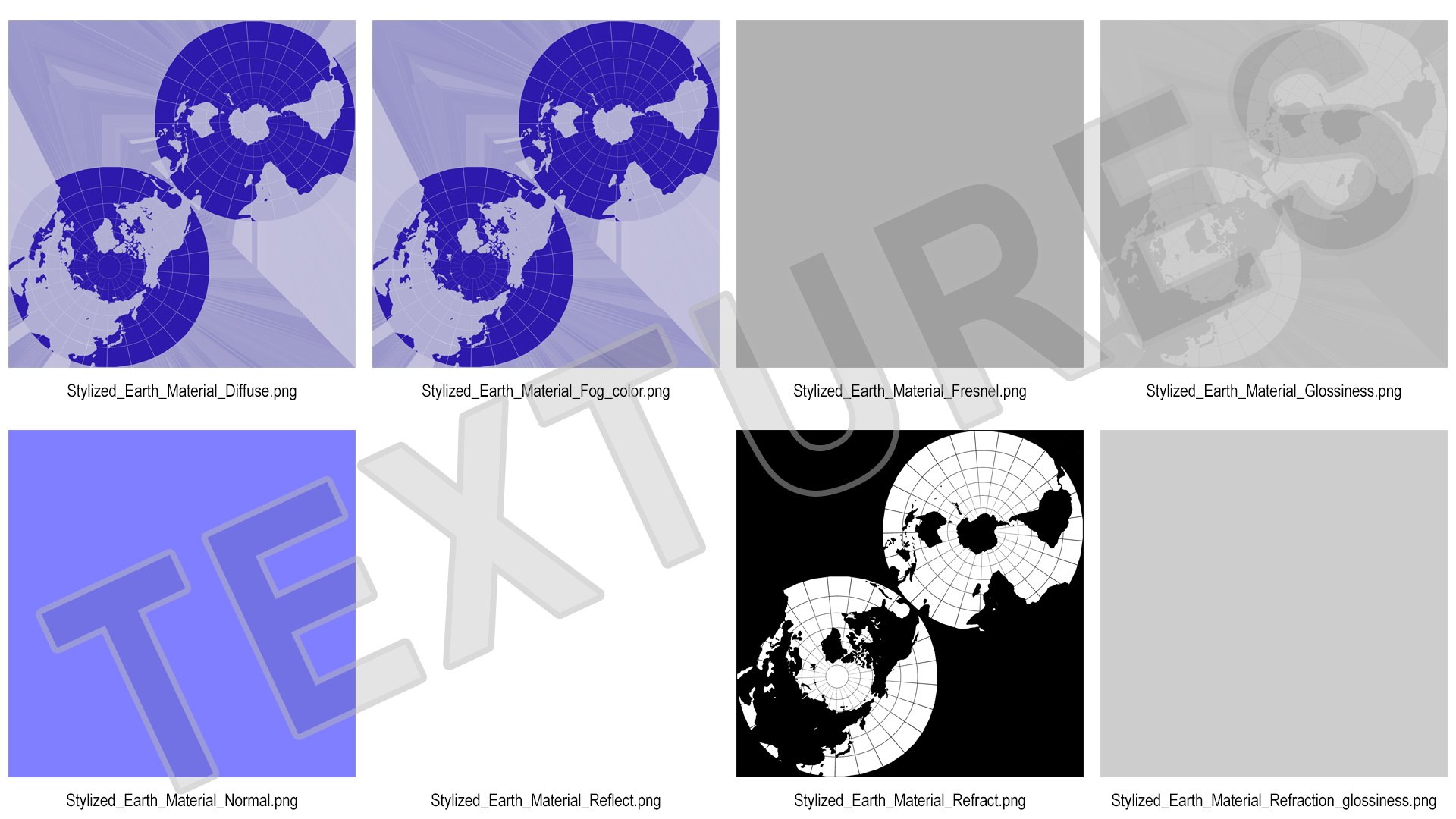 Stylized Earth Globe 3D Model - TurboSquid 2137038