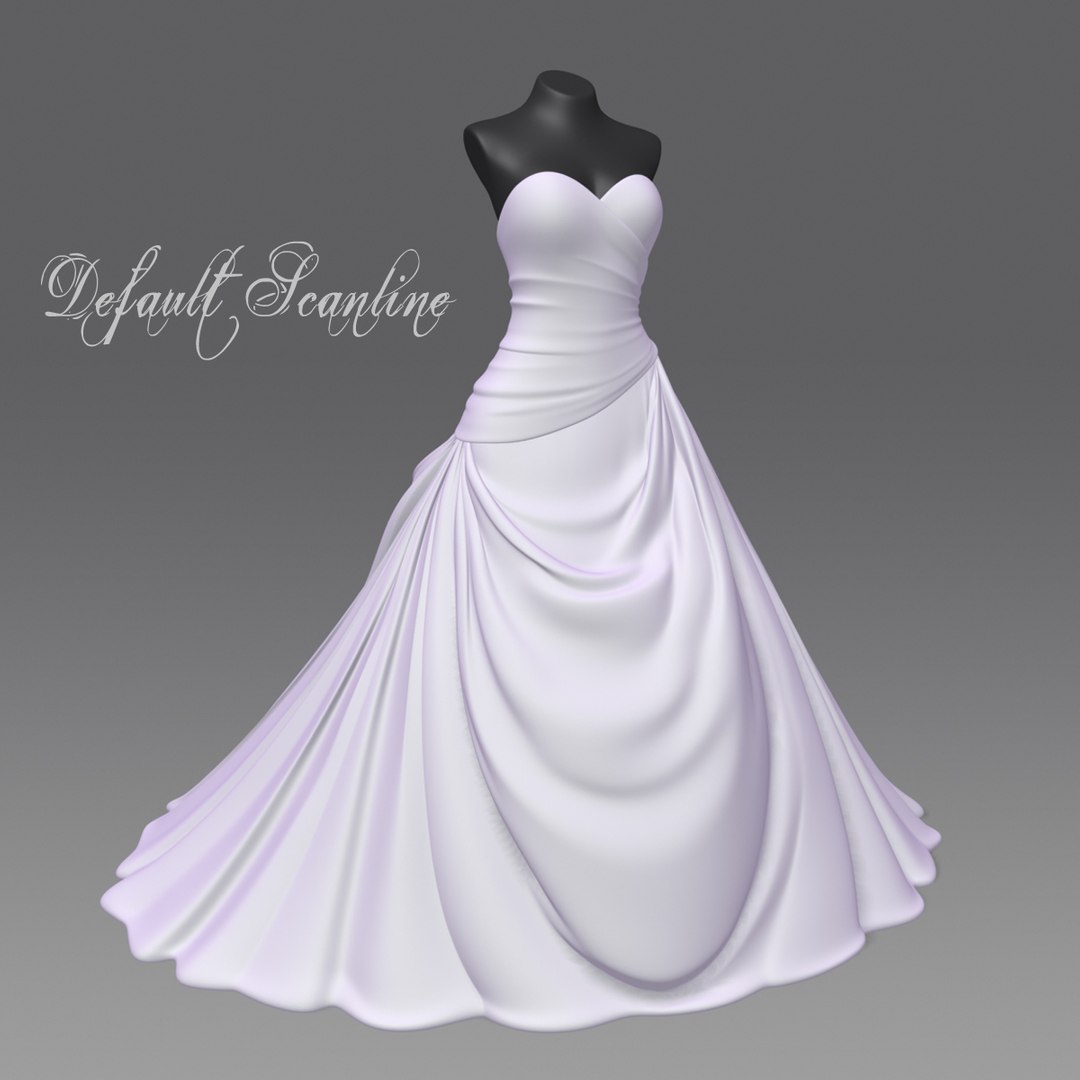 3d Wedding Dress Model
