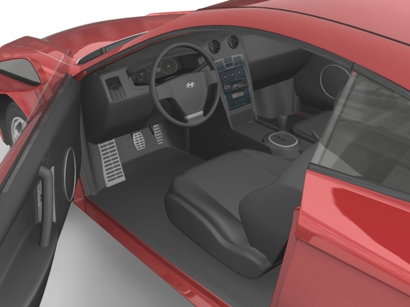 Hyundai Tuscani 3d Model
