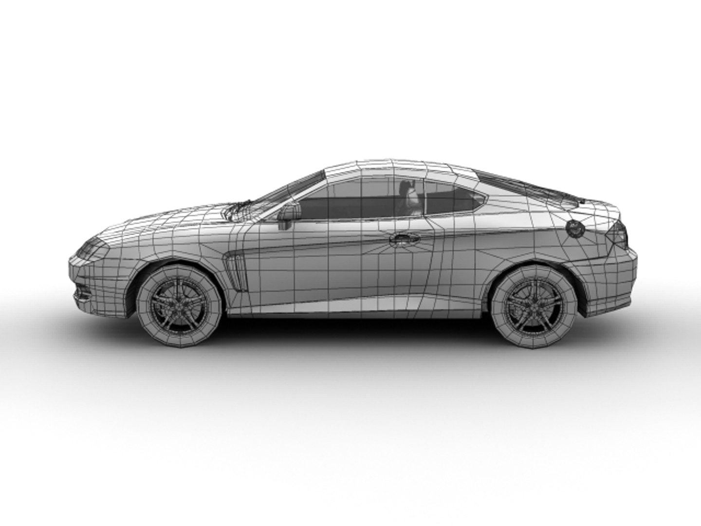 Hyundai Tuscani 3d Model