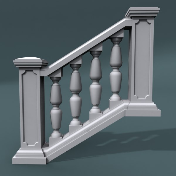 Balustrade 3D Models for Download | TurboSquid