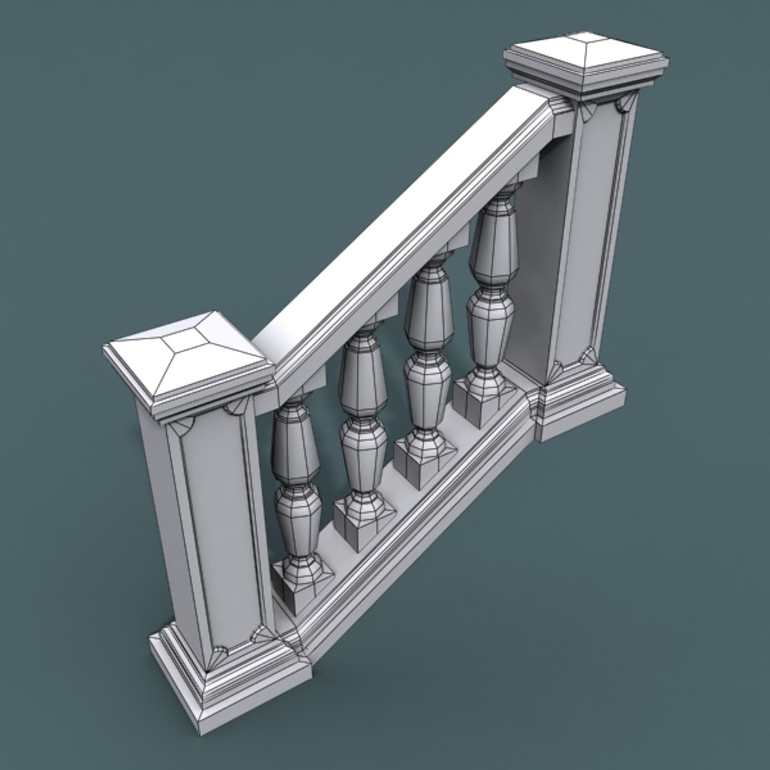 Staircase Balustrade 3d Model