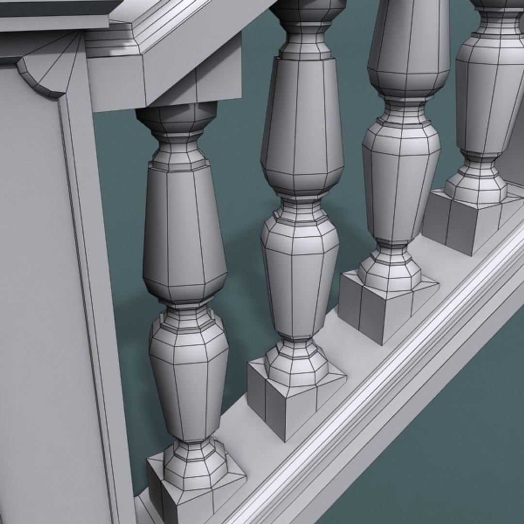 Staircase Balustrade 3d Model