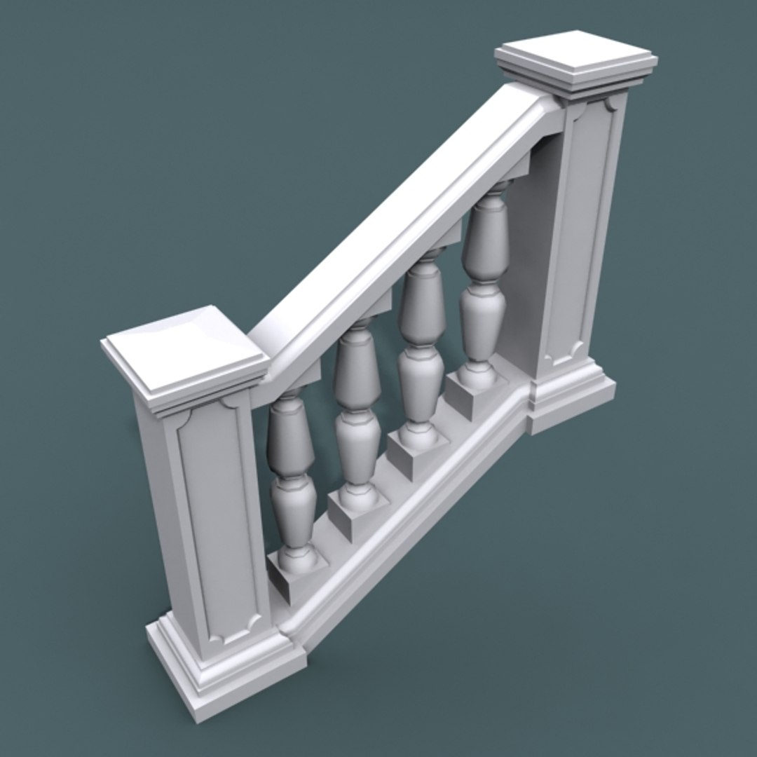 Staircase Balustrade 3d Model