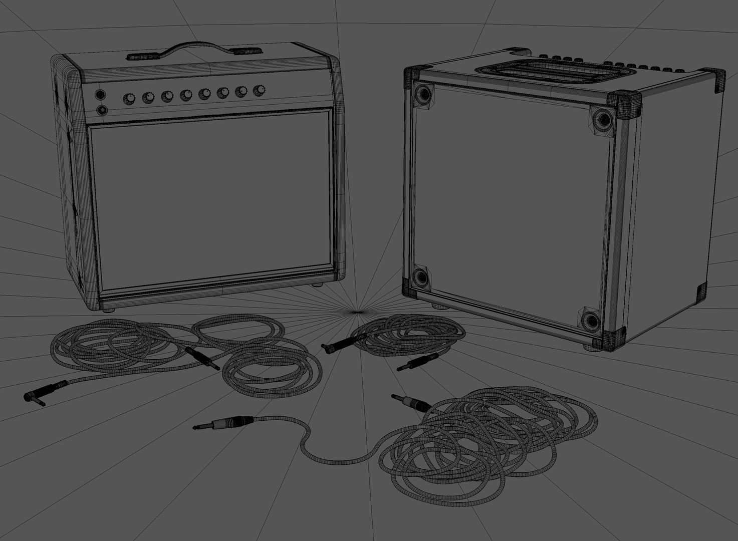 Amplifiers And Cables 3D Model - TurboSquid 2229117