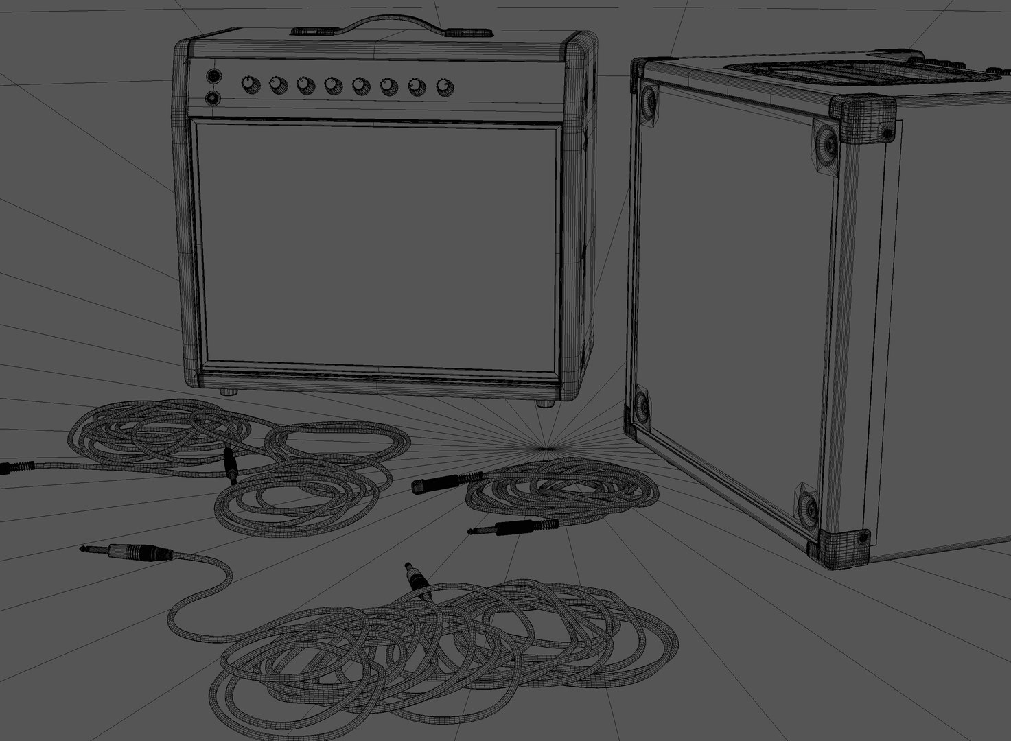 Amplifiers And Cables 3D Model - TurboSquid 2229117