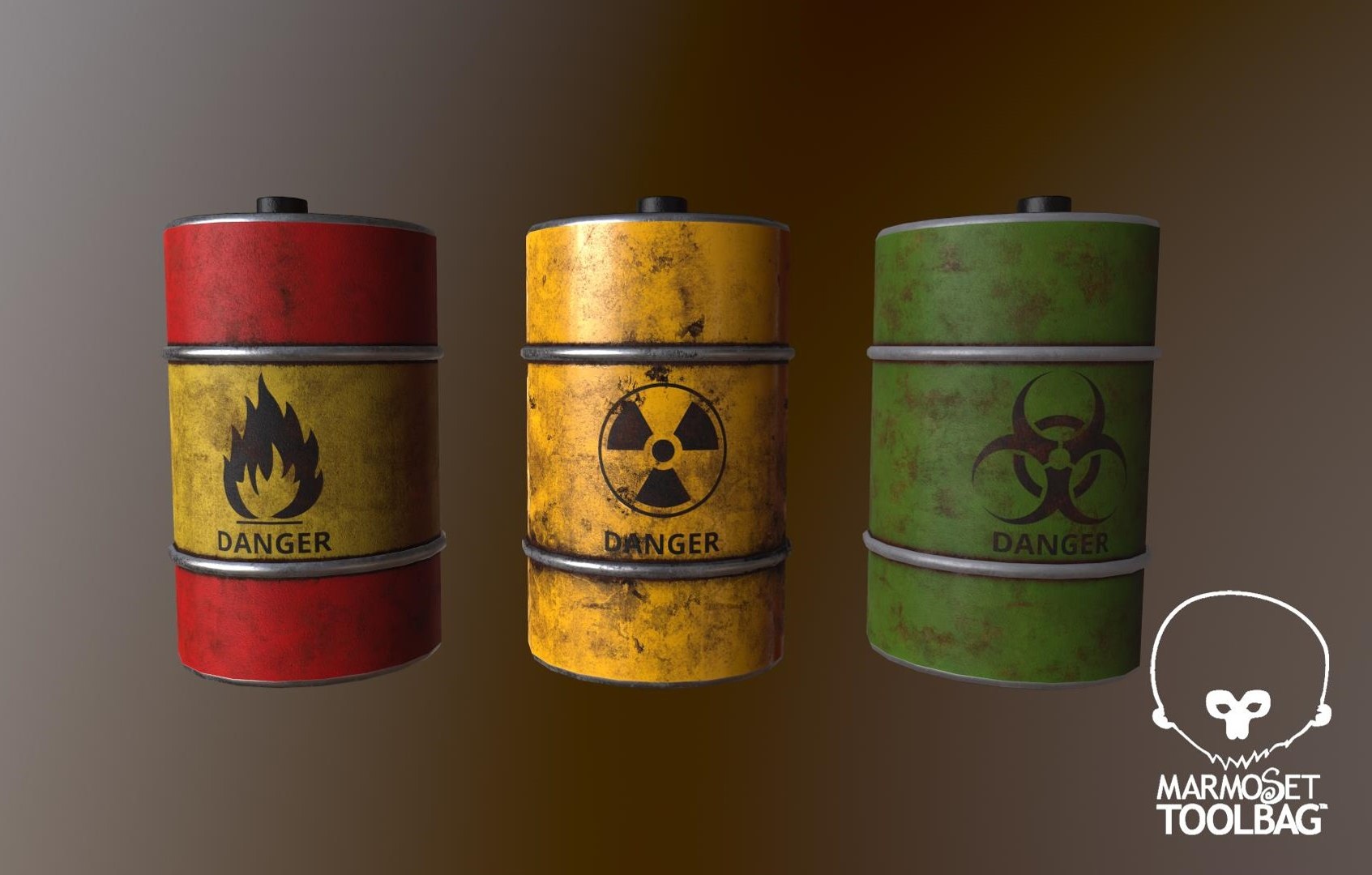 Color Low-poly Oil Barrel 3D Model - TurboSquid 1558624