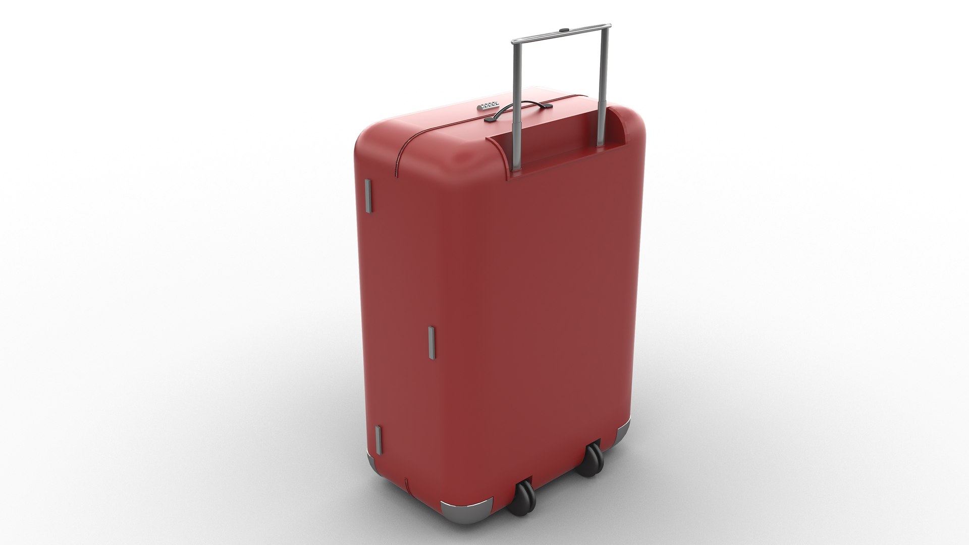 3D Red Suitcase Case - TurboSquid 1570228