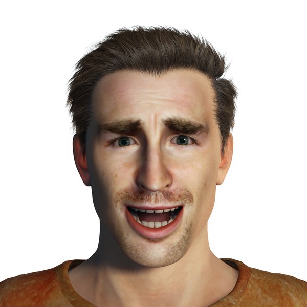 modelo 3d Chris Evans 3D Rigged model ready for animation - TurboSquid ...