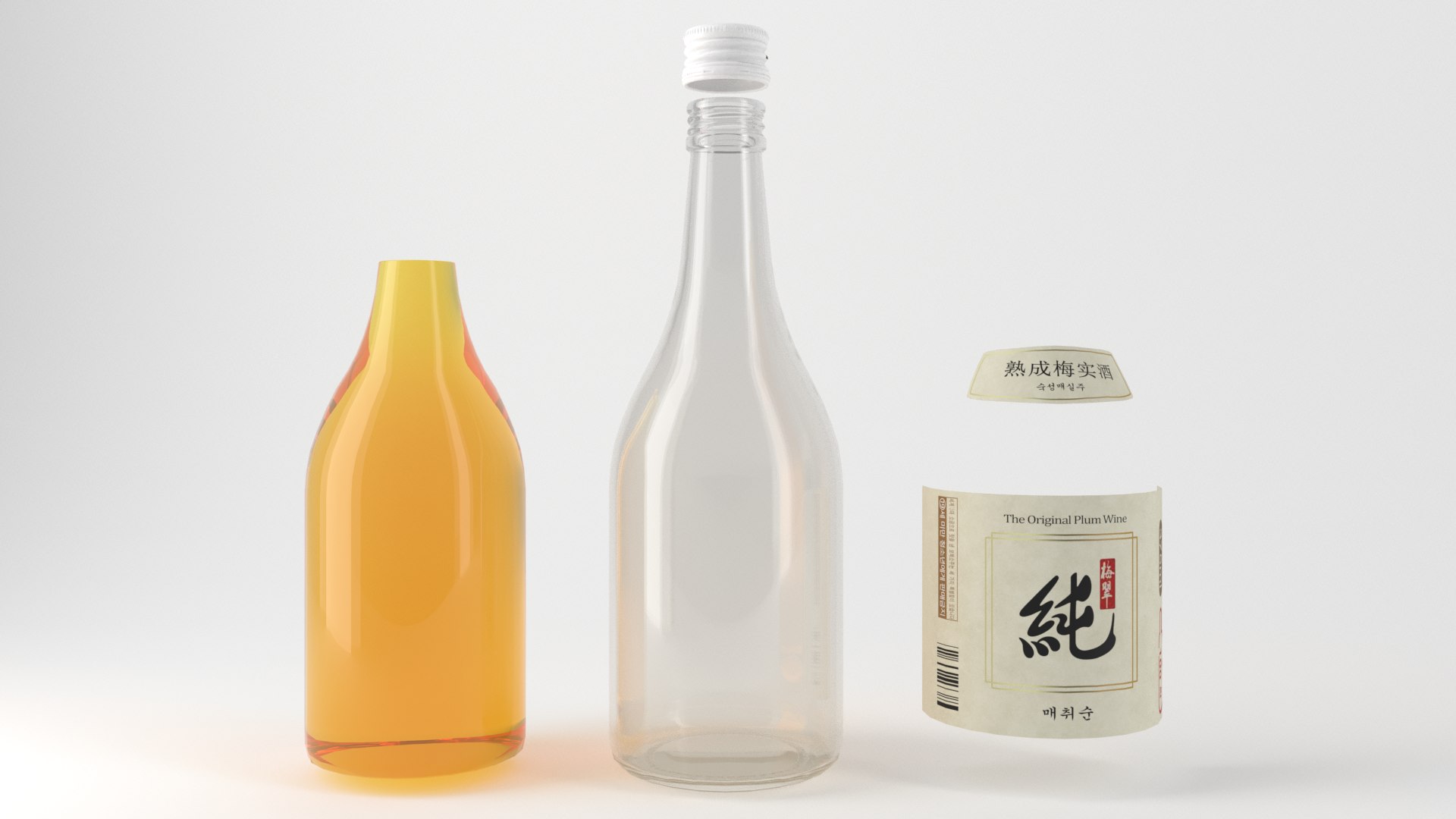 3D Bohae Original Plum Wine Bottle - High-Quality 3D Model Model ...