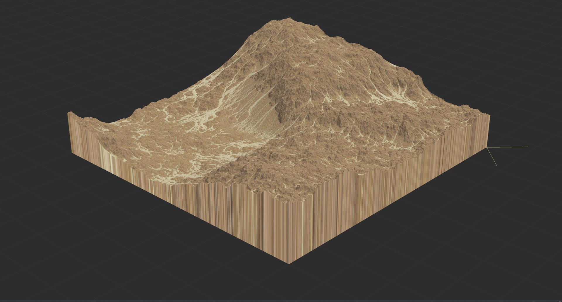 Sandy Mountain Terrain Environment 3D Model - TurboSquid 1950163