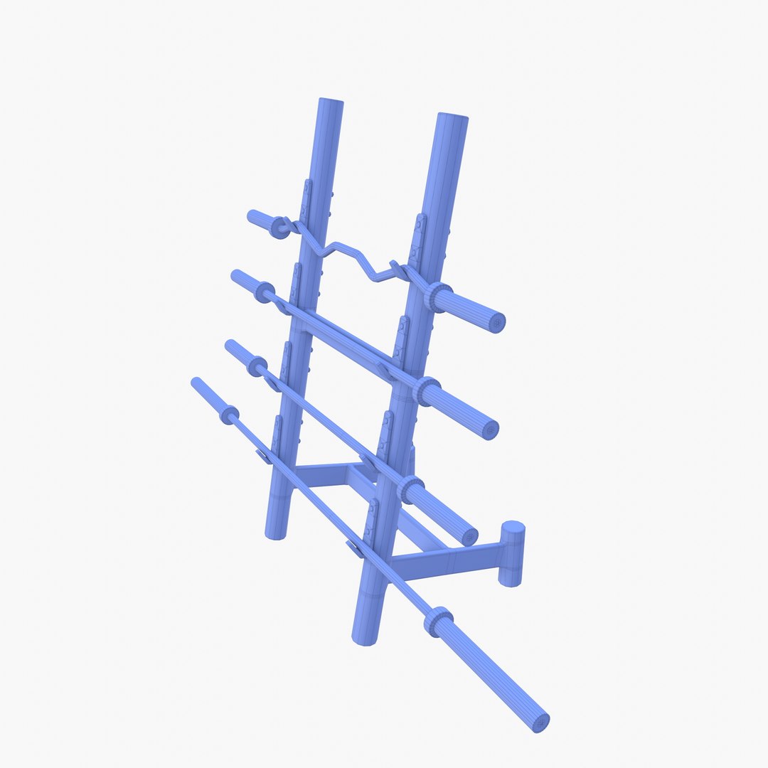 Barbell Rack V2 3D Model - TurboSquid 1996408