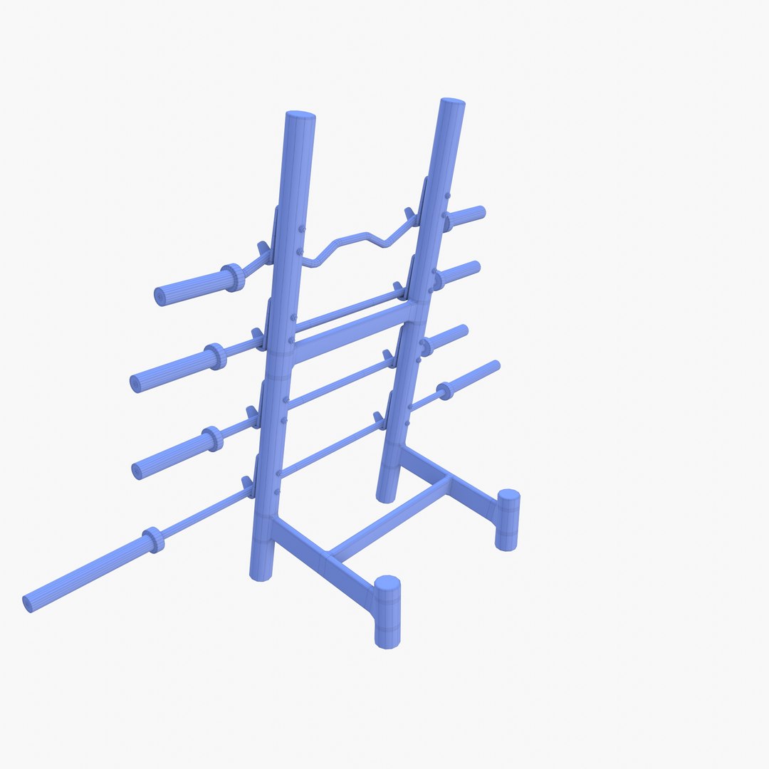 Barbell Rack V2 3D Model - TurboSquid 1996408