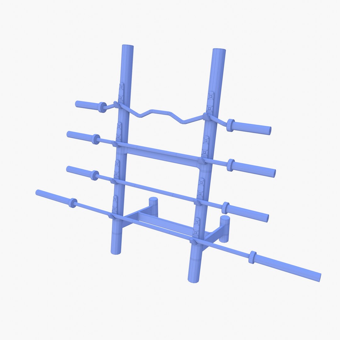 Barbell Rack V2 3D Model - TurboSquid 1996408
