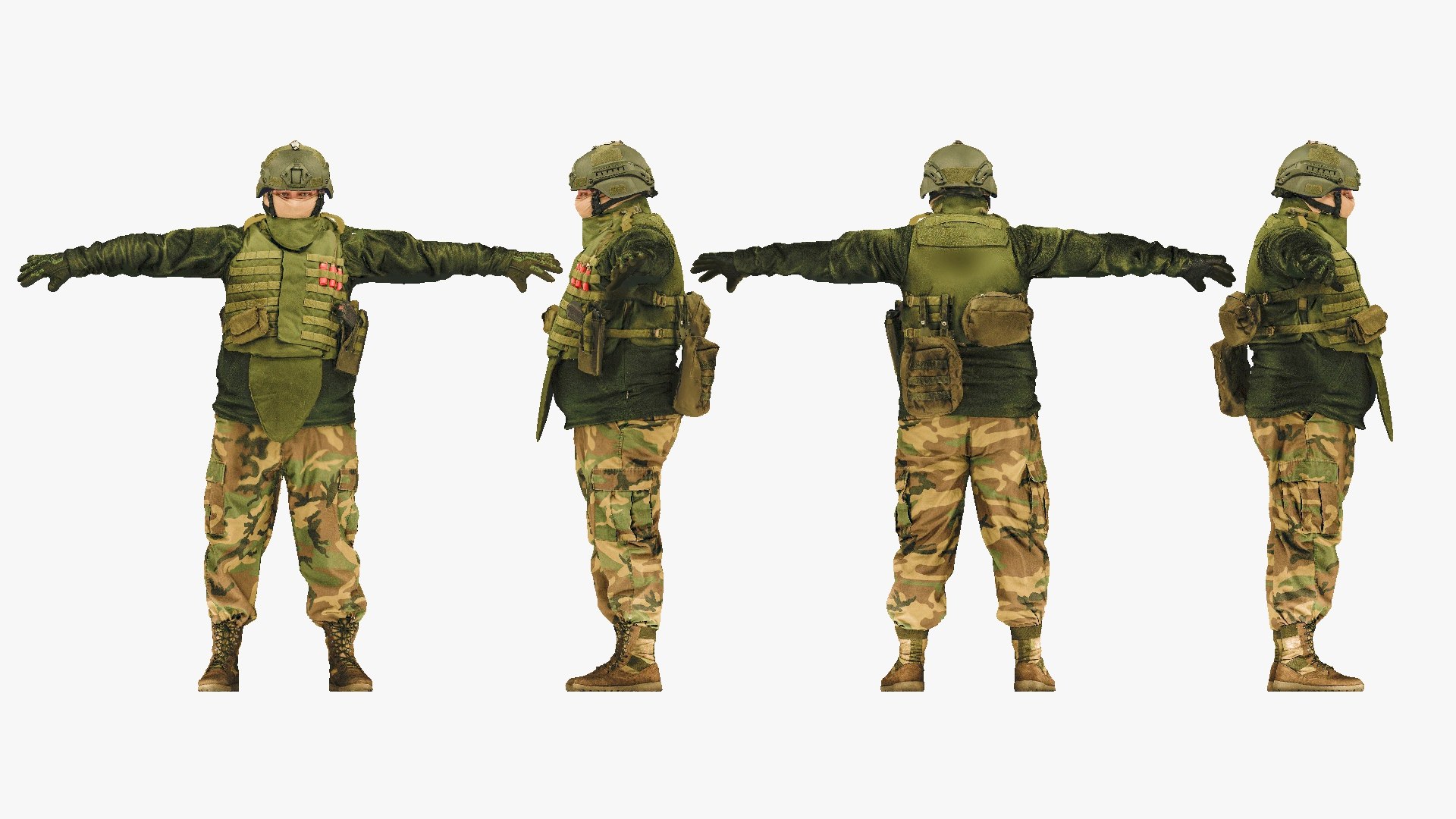001184 Soldier In T Pose Lowpoly 3D - TurboSquid 1721380