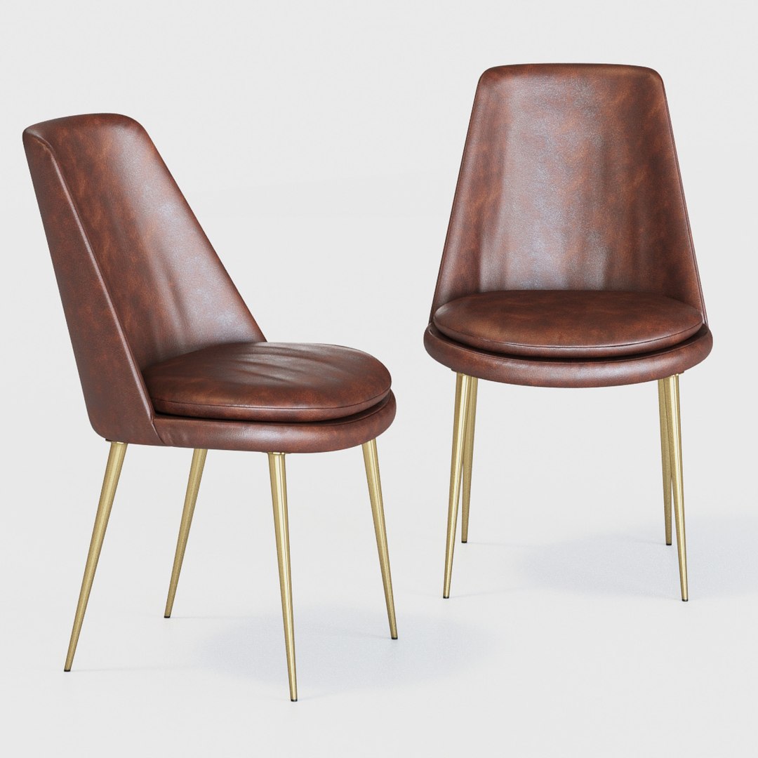 Finley Low-back Upholstered Dining Chair 3D Model - TurboSquid 1495532