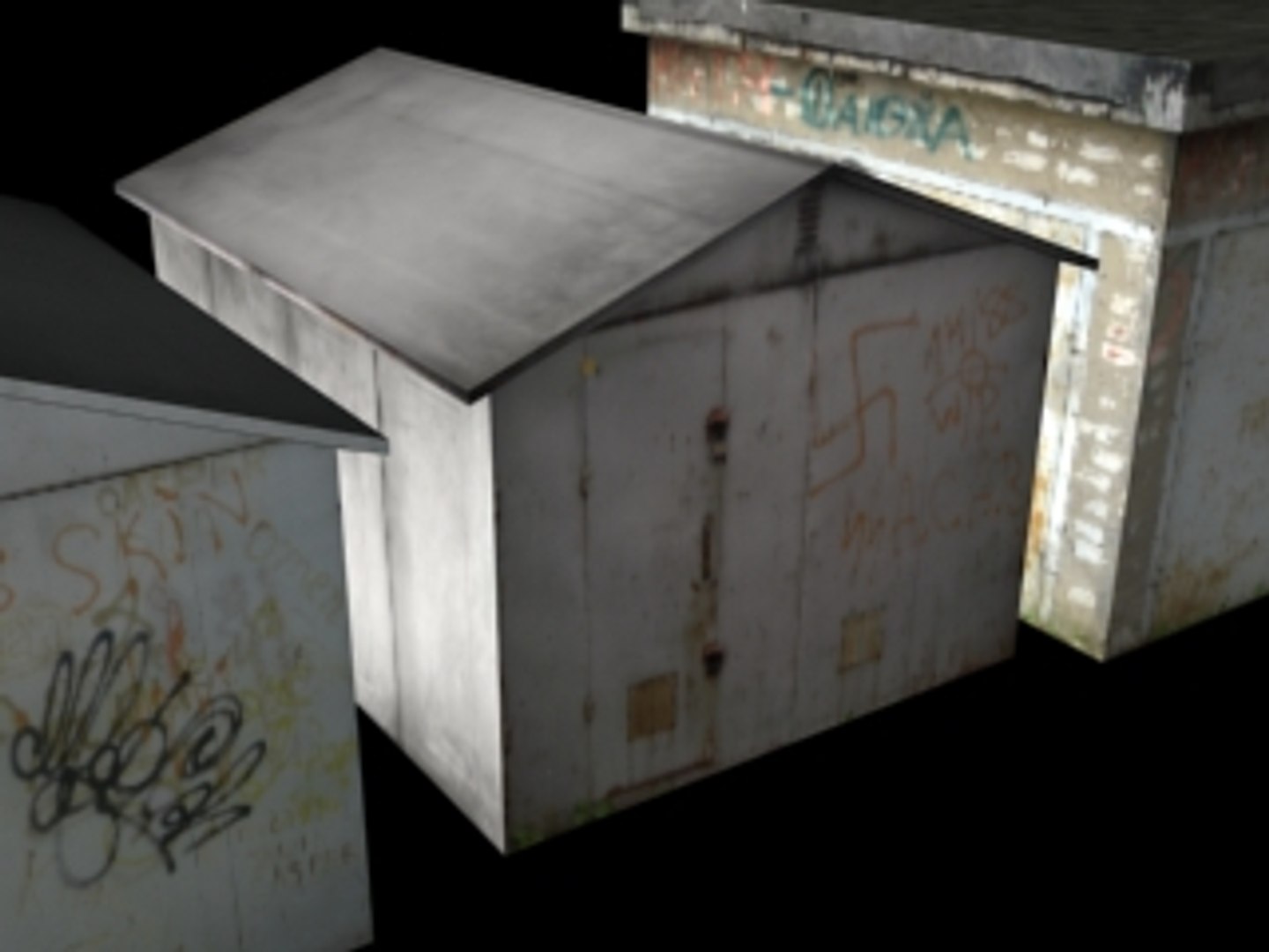 3ds Max Soviet Garages