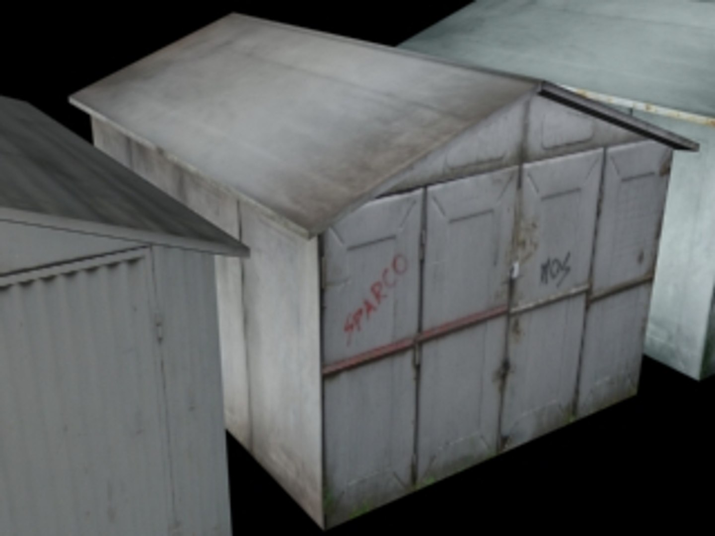 3ds Max Soviet Garages