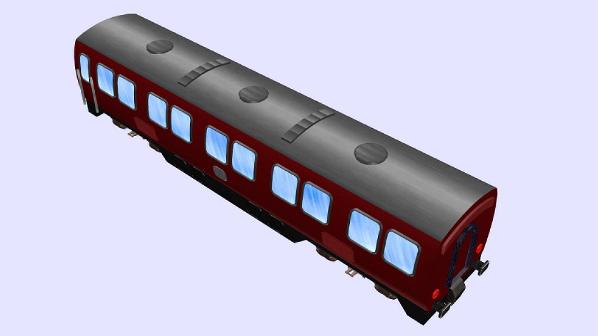3D long db passenger wagon - TurboSquid 1708565