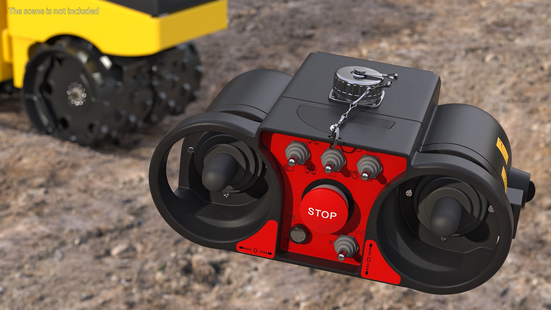 Remote Control Trench Roller 3D - TurboSquid 1727874