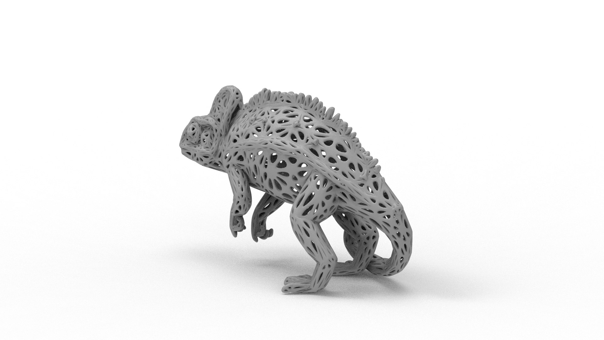 3D Chameleon Voronoi Style - TurboSquid 2403266