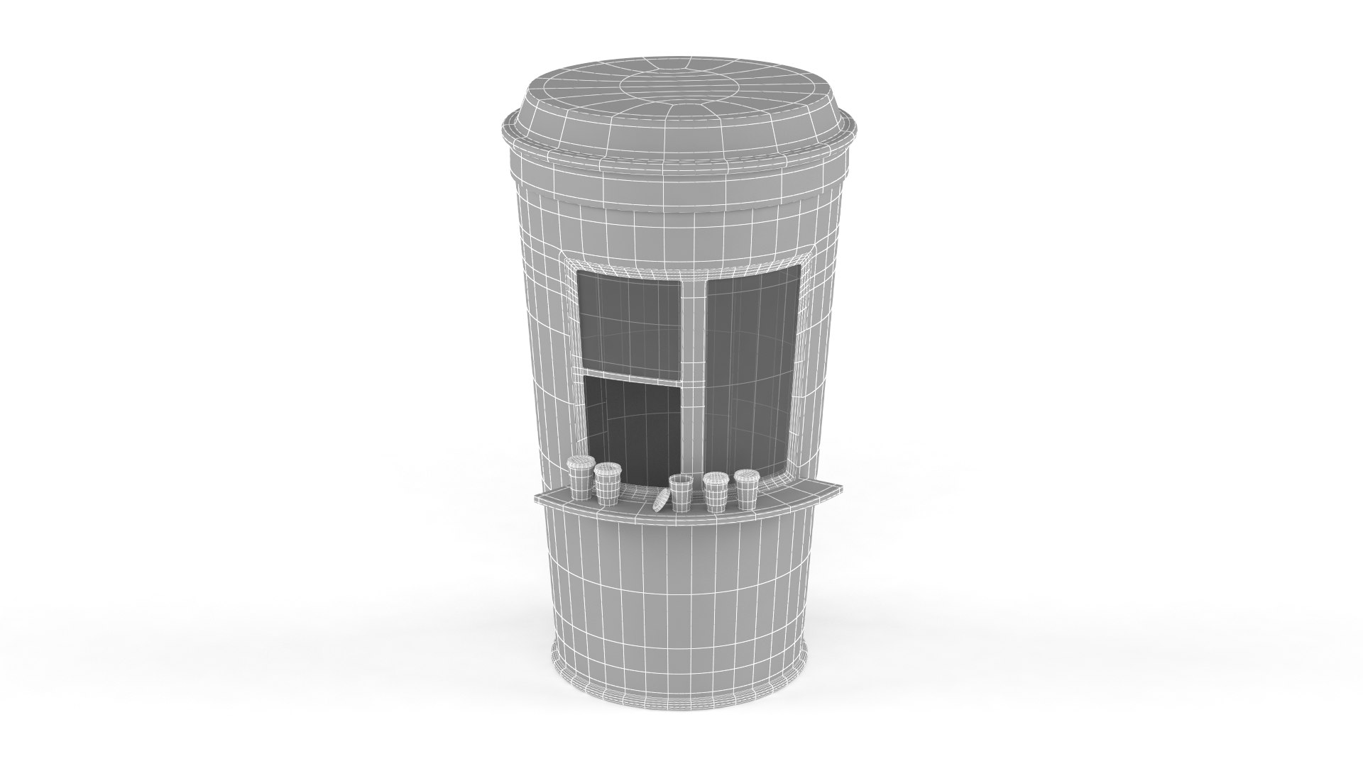 Coffee Kiosk 3D Model - TurboSquid 1791035