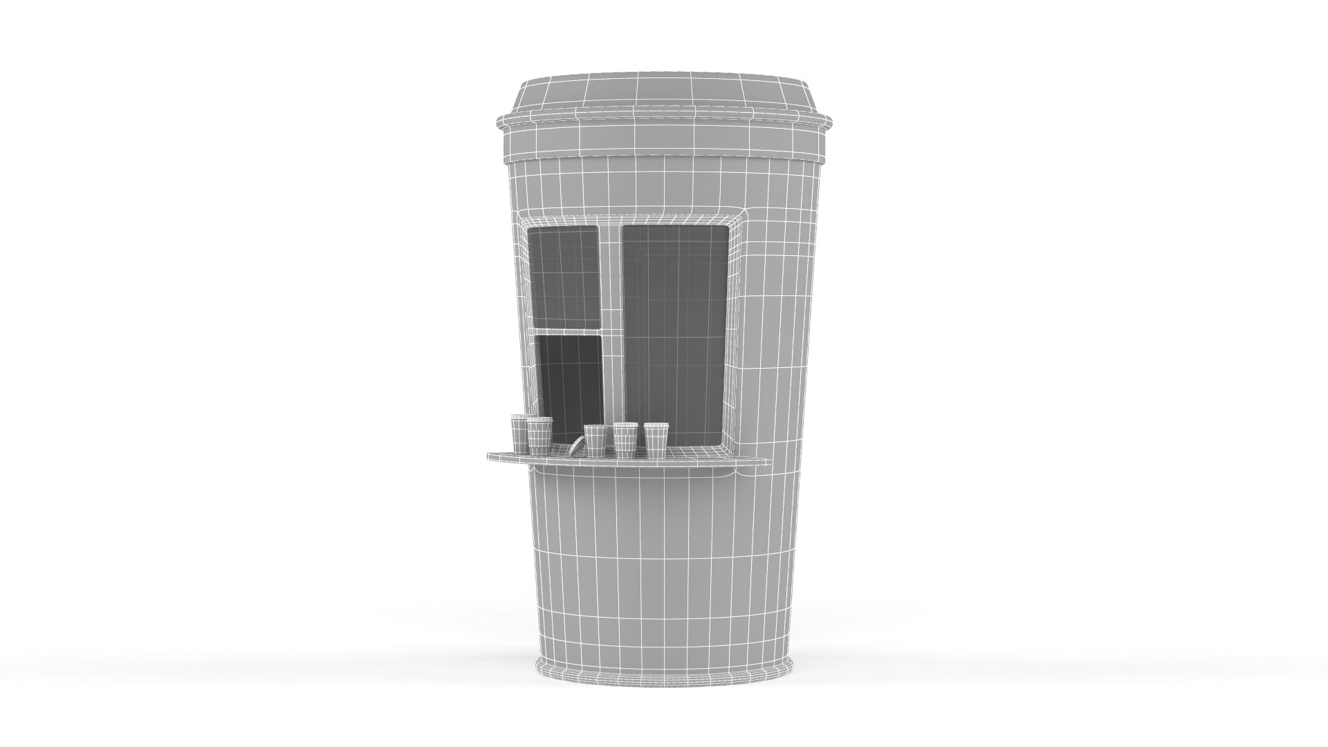 Coffee Kiosk 3D Model - TurboSquid 1791035