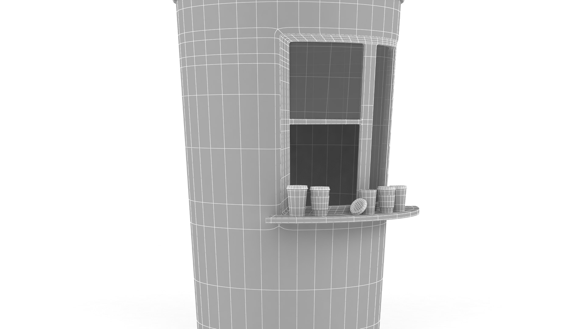 Coffee Kiosk 3D Model - TurboSquid 1791035