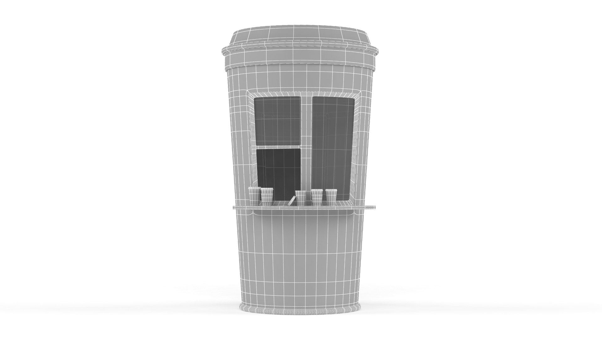 Coffee Kiosk 3D Model - TurboSquid 1791035