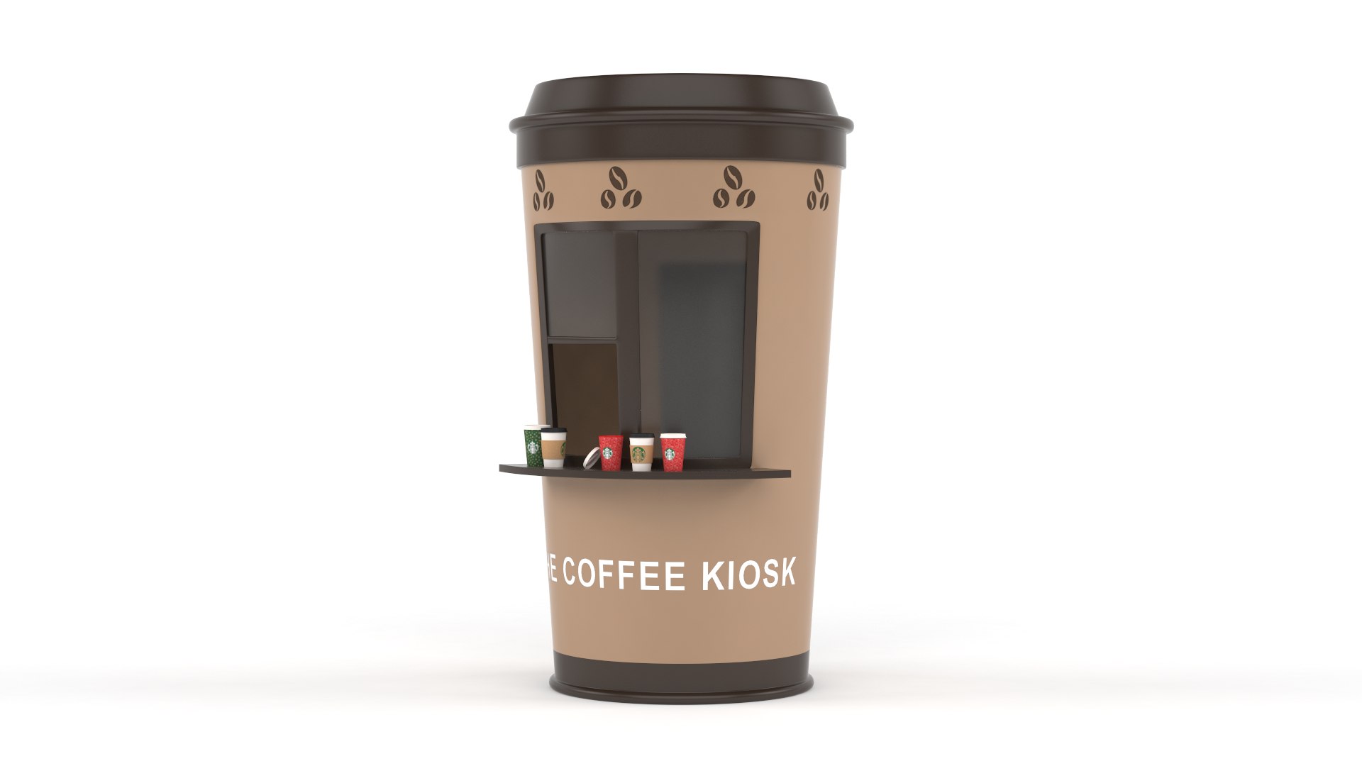 Coffee Kiosk 3D Model - TurboSquid 1791035