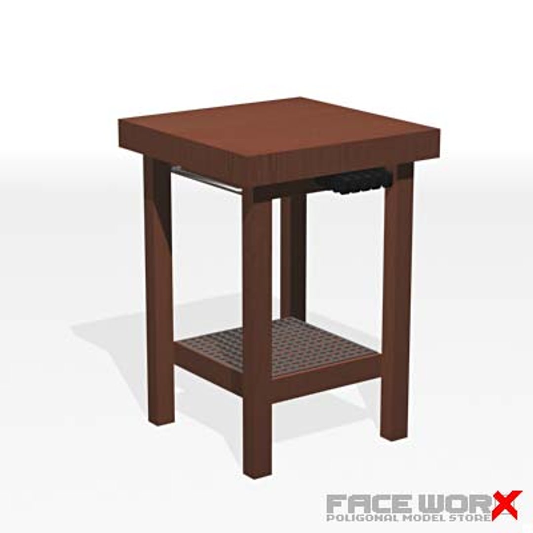 butcher table 3d max