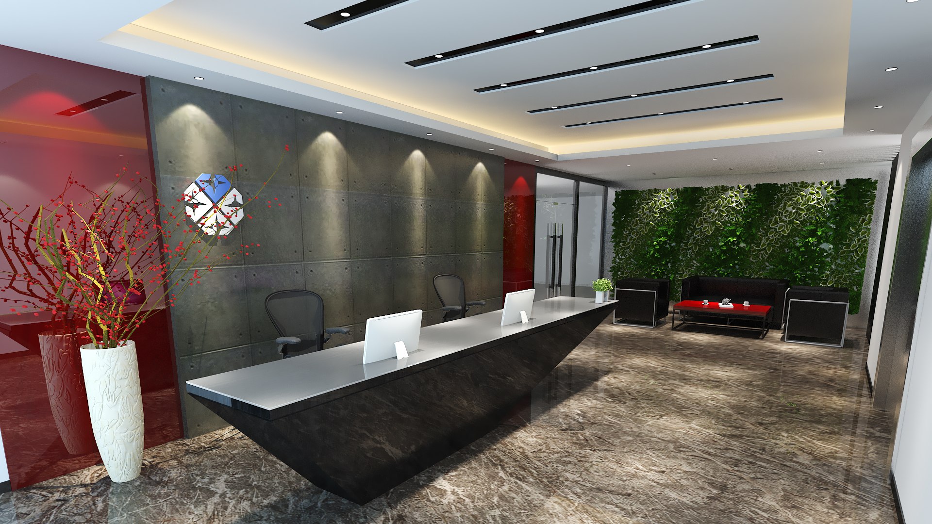 3D Reception Desk - TurboSquid 2227080
