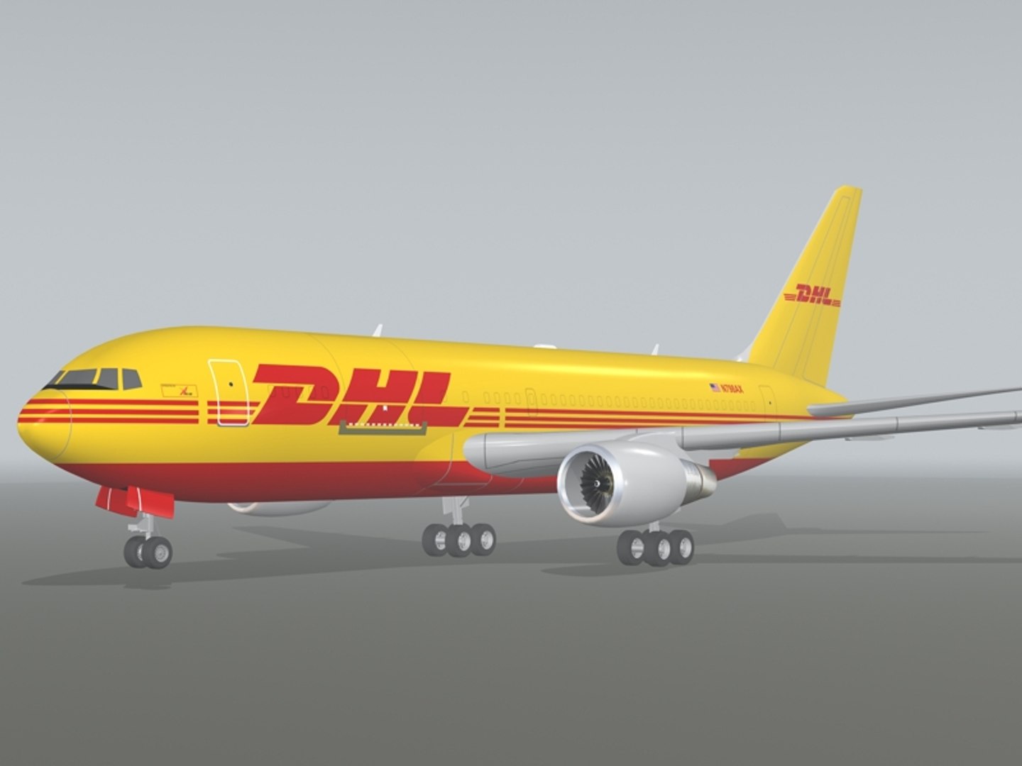 3d Freighter Aircraft Boeing 767-200