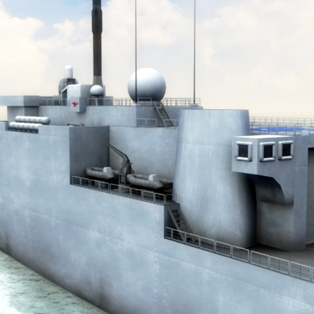 3ds Max Hmas Kanimbla Ship
