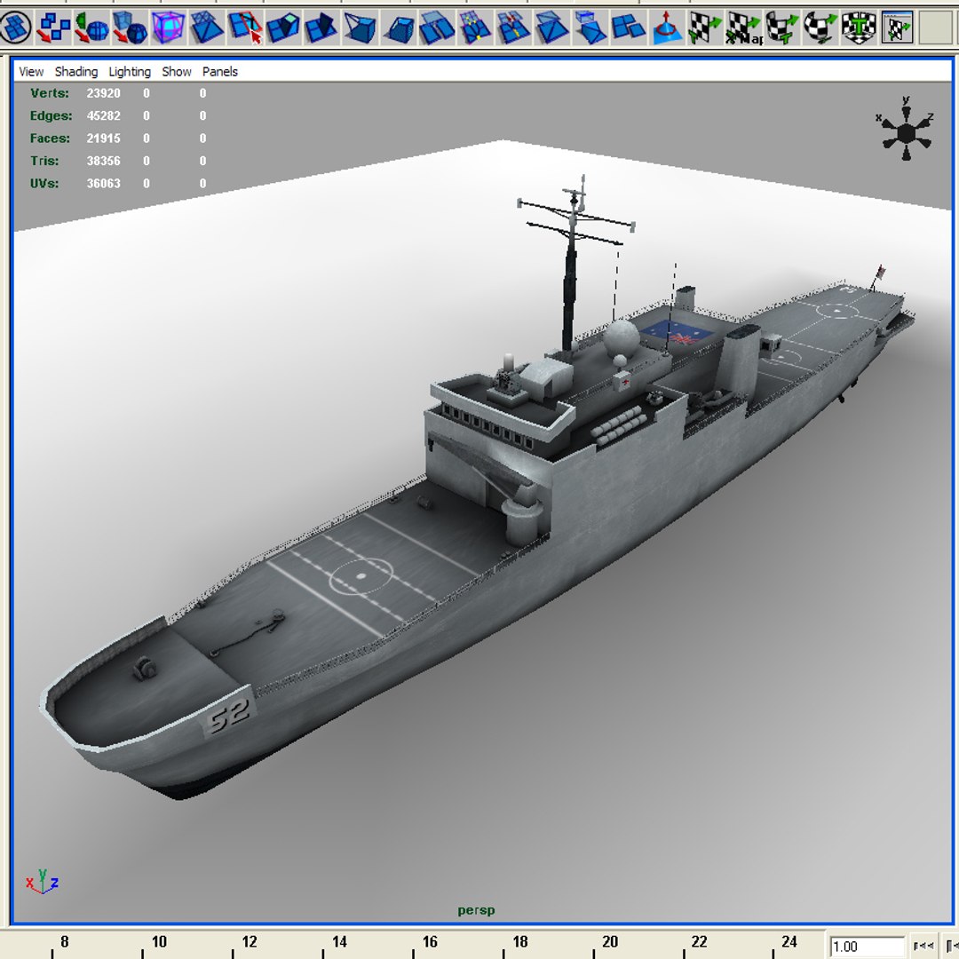3ds Max Hmas Kanimbla Ship