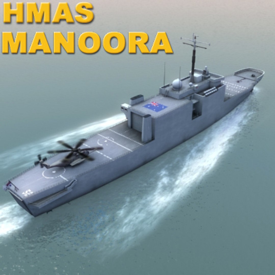 3ds Max Hmas Kanimbla Ship