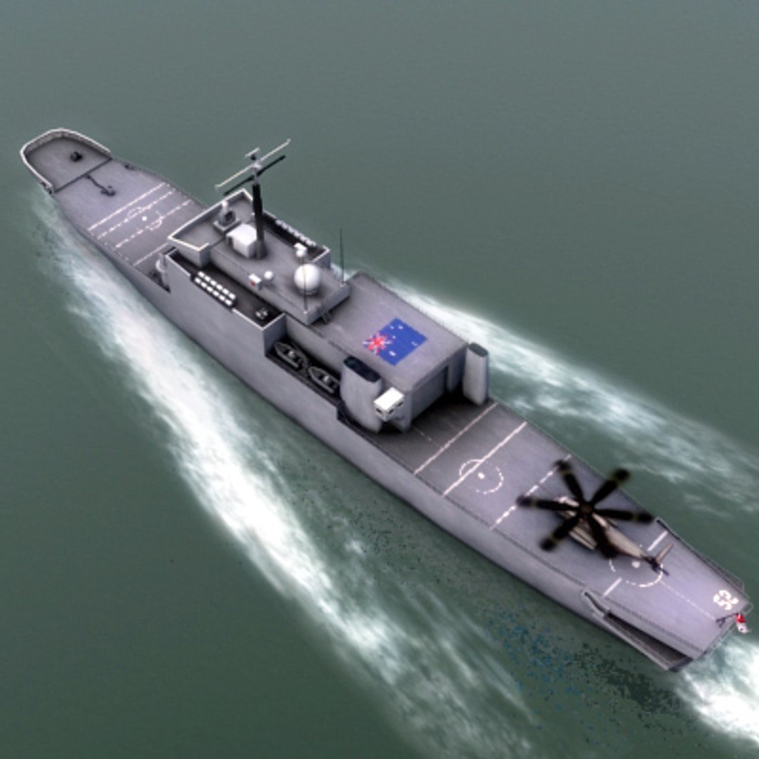 3ds Max Hmas Kanimbla Ship